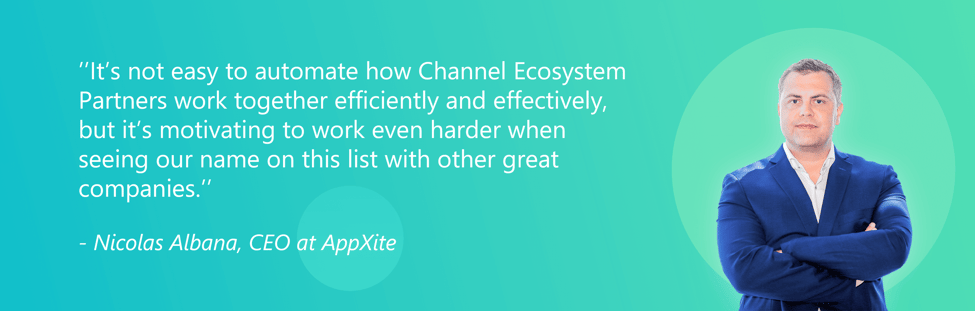 AppXite in Canalys Channels Ecosystem Landscape research